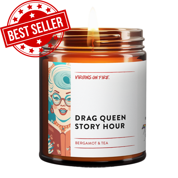 Drag Queen Story Hour Candle LGBTQ Gay-Owned Virgins on Fire Candle Co ...